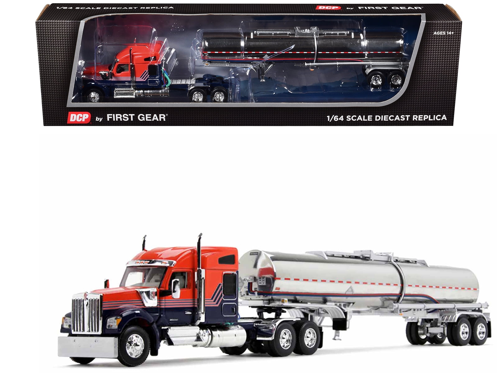 Kenworth W990 w/76" Mid-Roof Sleeper & Brenner Chemical Grade Tanker ...