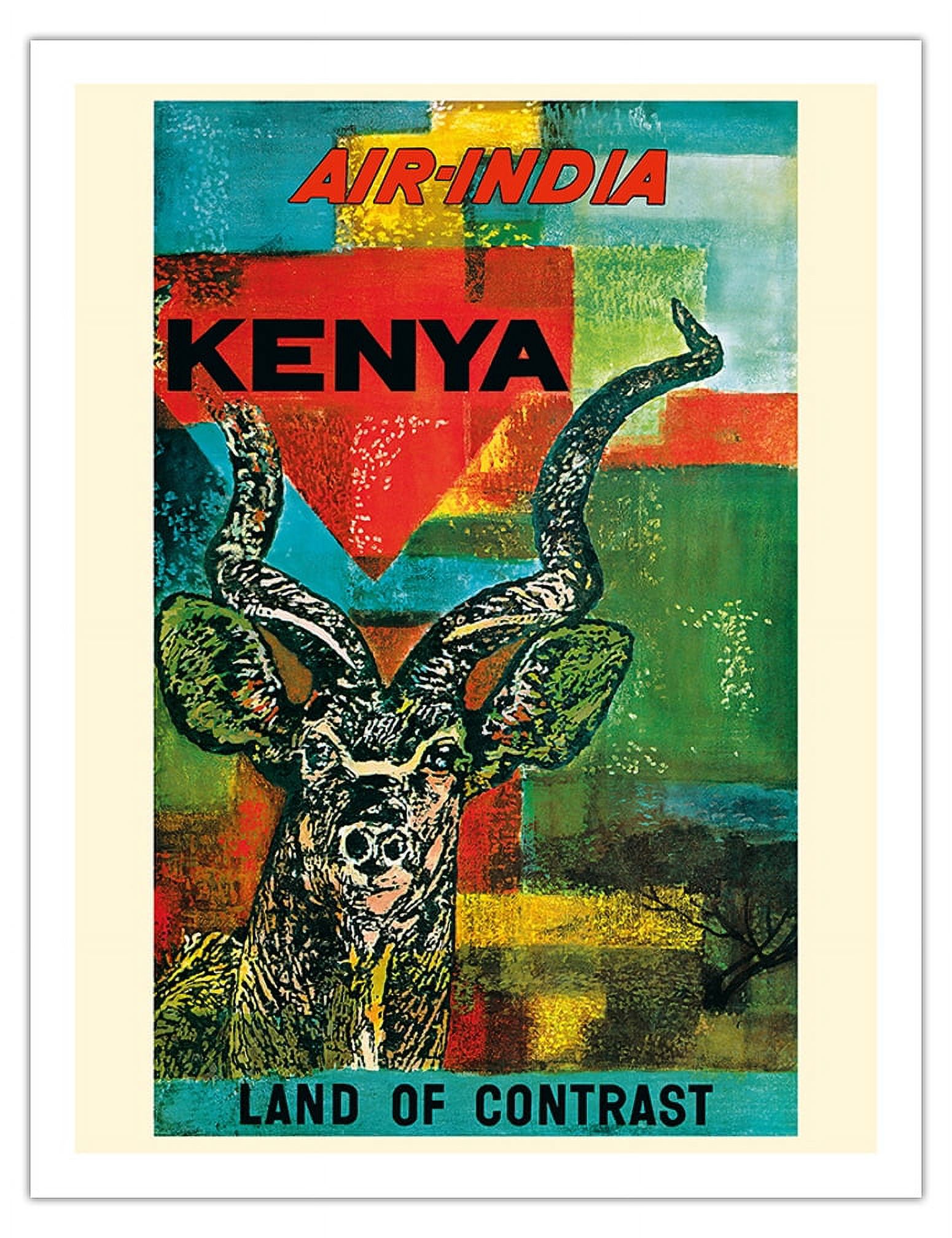 Kenya Africa - Land of Contrast - Air India - Vintage Airline Travel ...