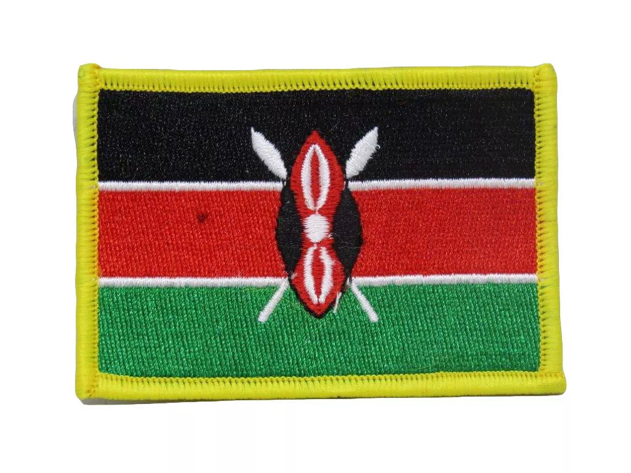 Kenya Country Flag Iron On Patch - Walmart.com