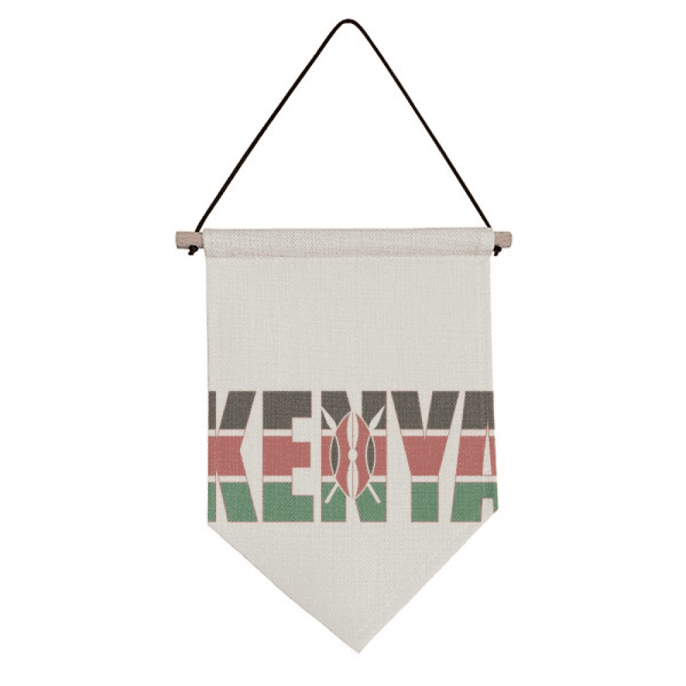 Kenya Country Flag Name Art Deco Fashion Canvas Flag Hanging Wall Art ...