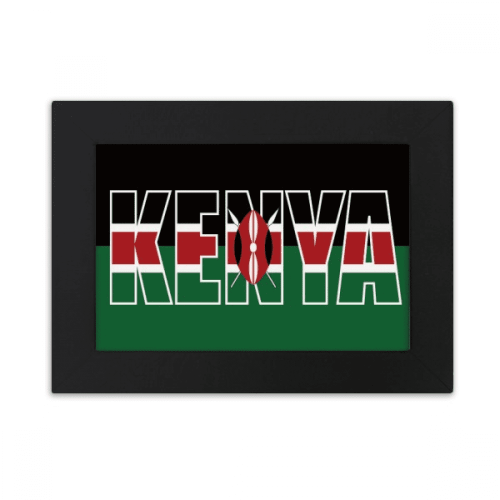 Kenya Country Flag Name Desktop Photo Frame Ornaments Picture Art ...
