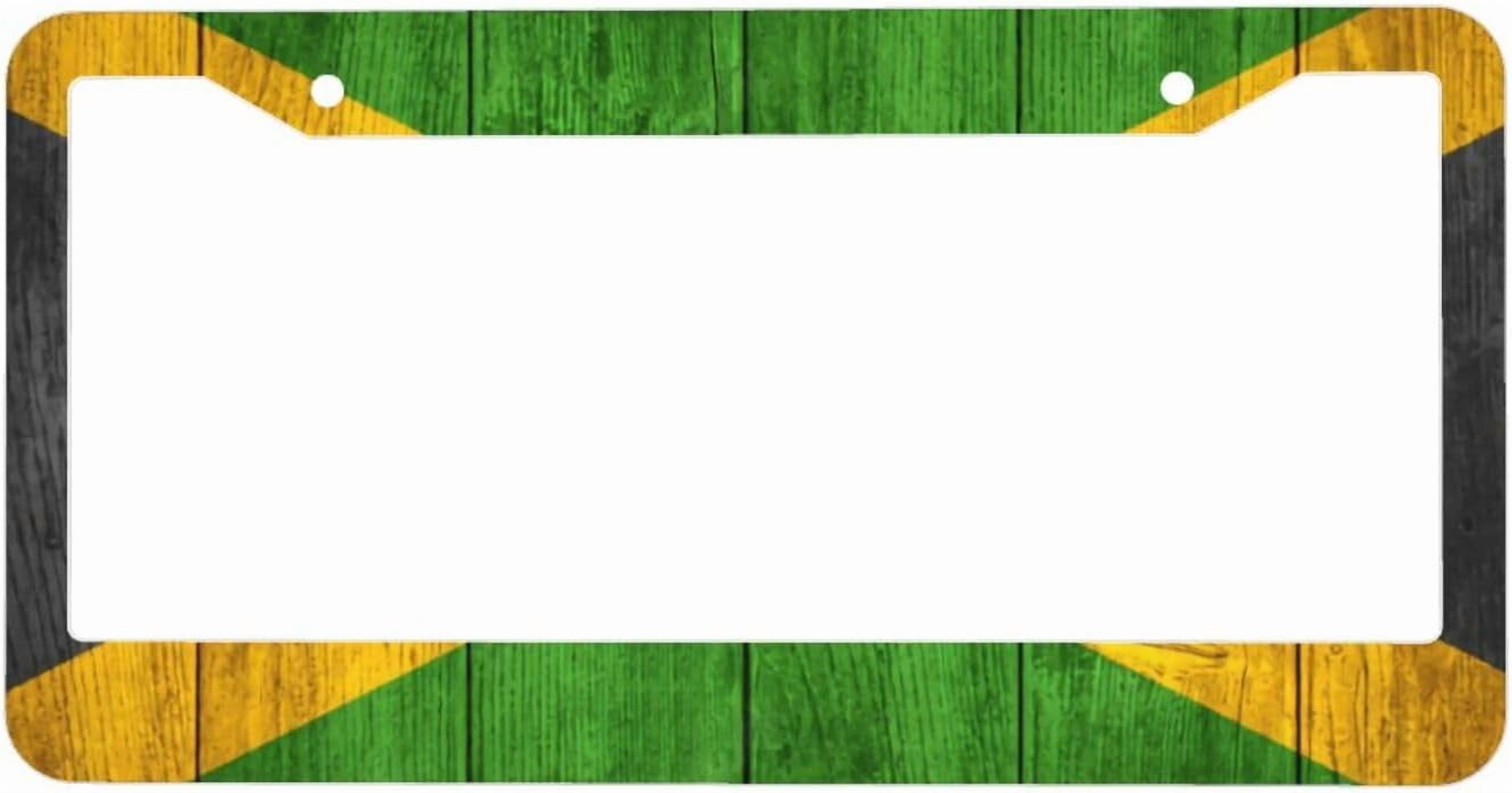 Kenya Flag 2 Pcs License Plate Frames, Stainless Steel License Plate ...