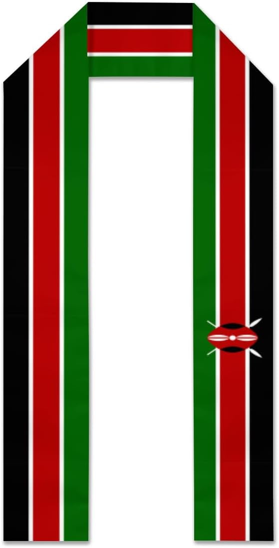 Kenya Flag Graduation Stole Graduate Shawl Sash Scraf Gift For Abroad ...