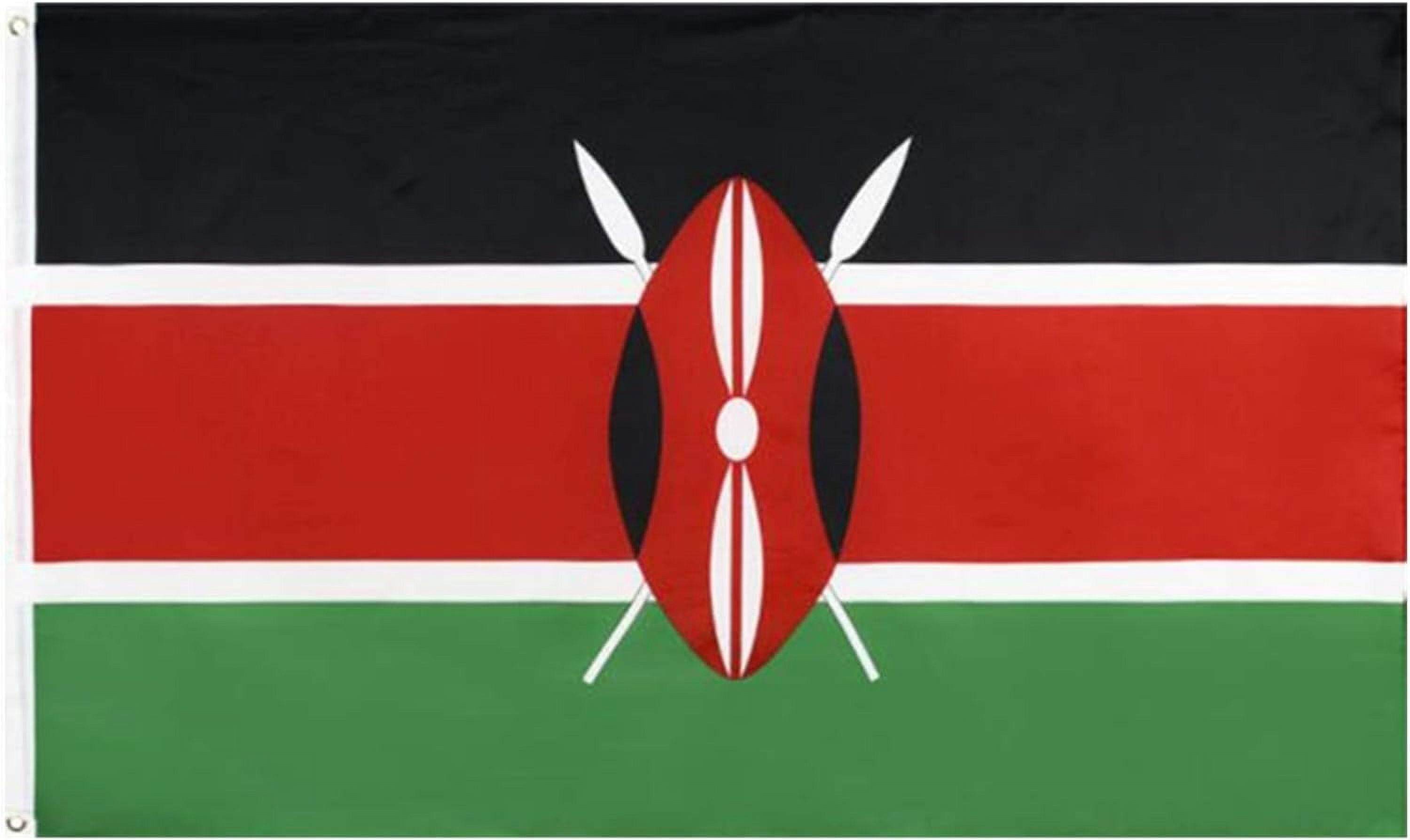 Kenya Flag polyester with Brass Grommets Double-Sided - Walmart.com