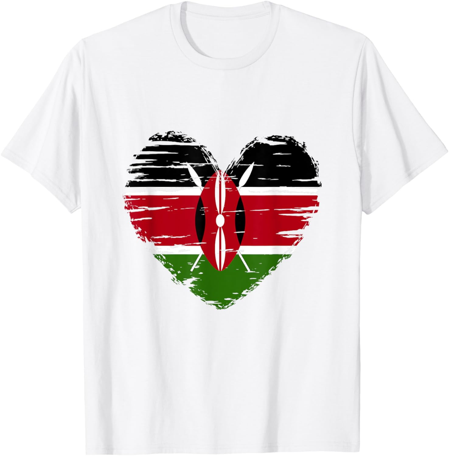 Kenya Heart Kenyan Flag Kenyan Pride T-Shirt - Walmart.com