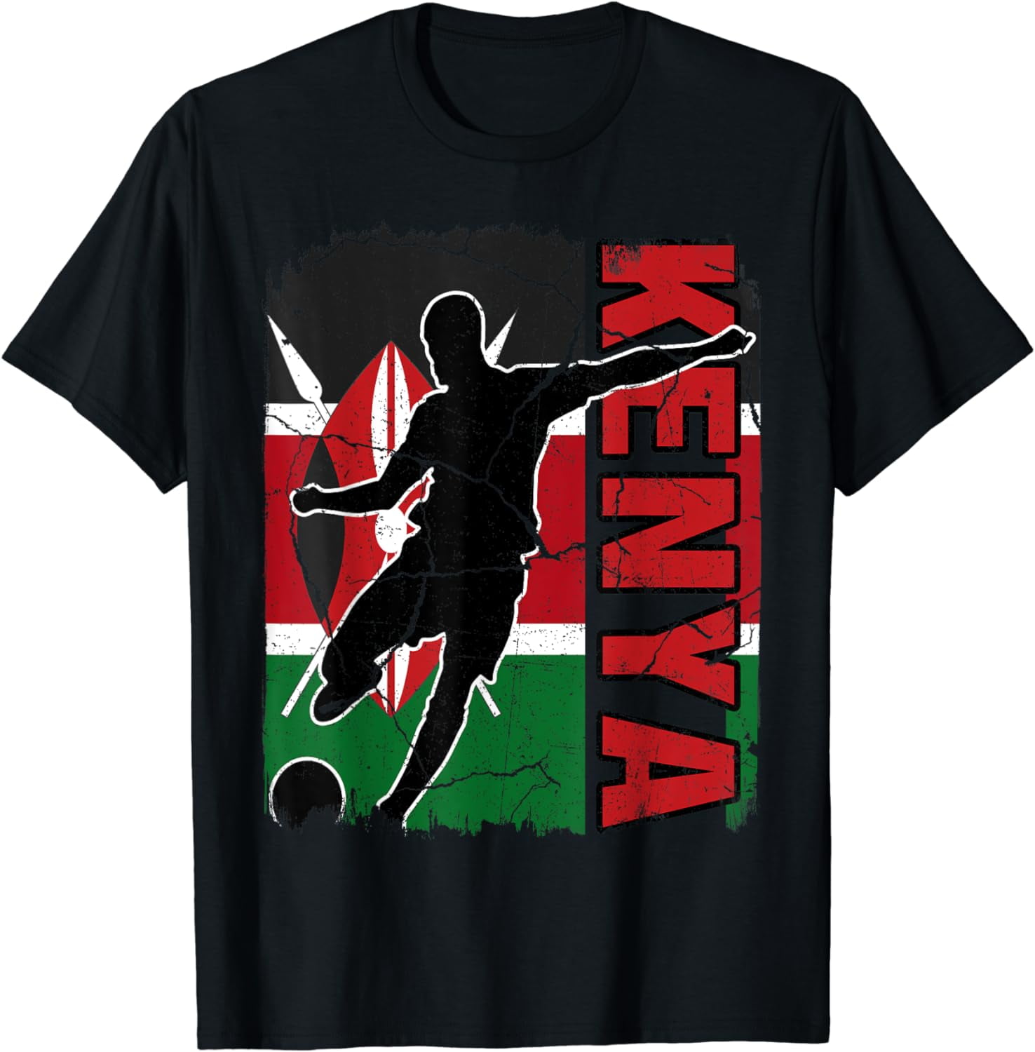 Kenya Soccer Team Kenyan Flag Jersey Football Fans T-Shirt - Walmart.com