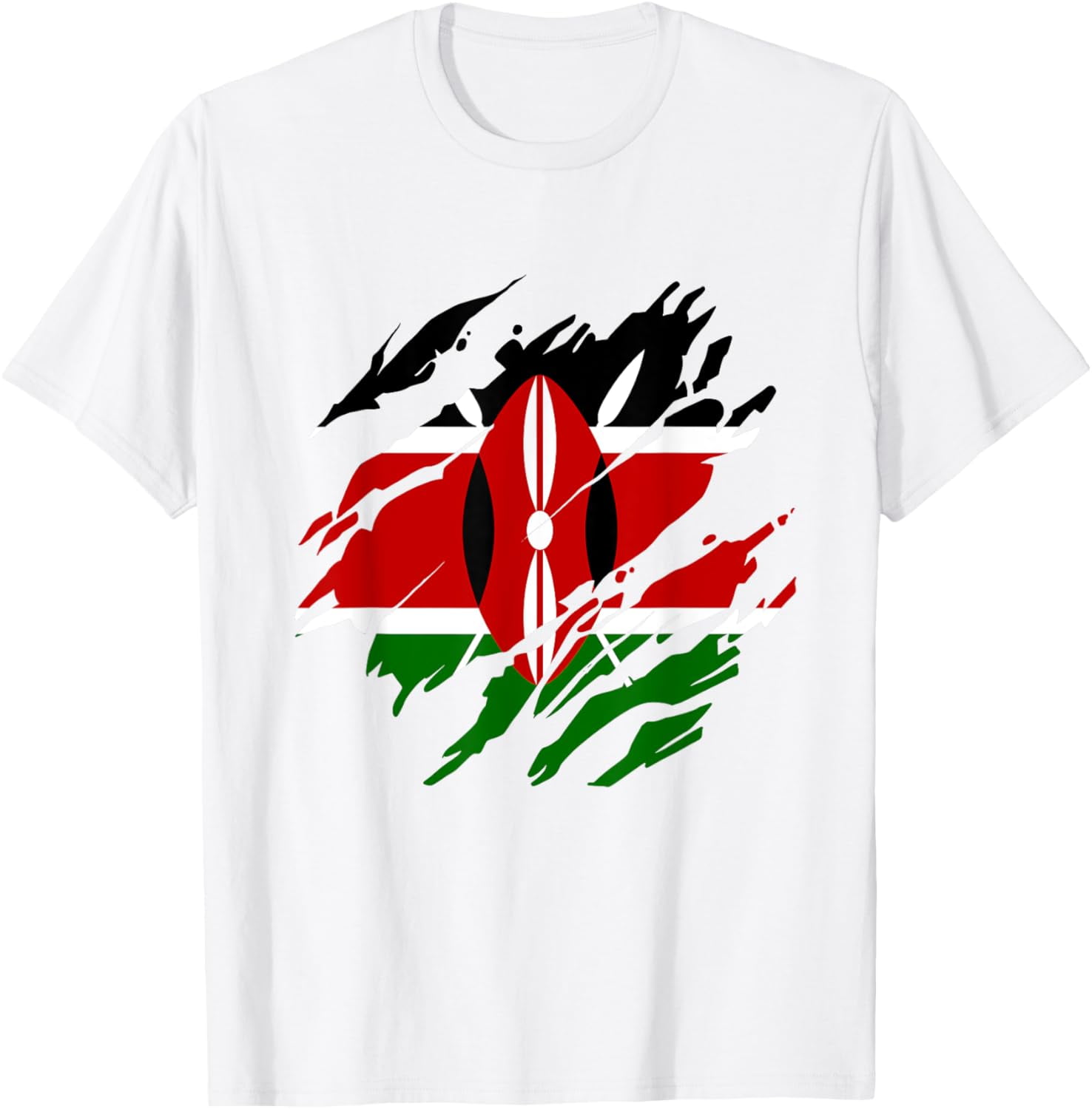Kenyan Flag Kenya T-Shirt - Walmart.com