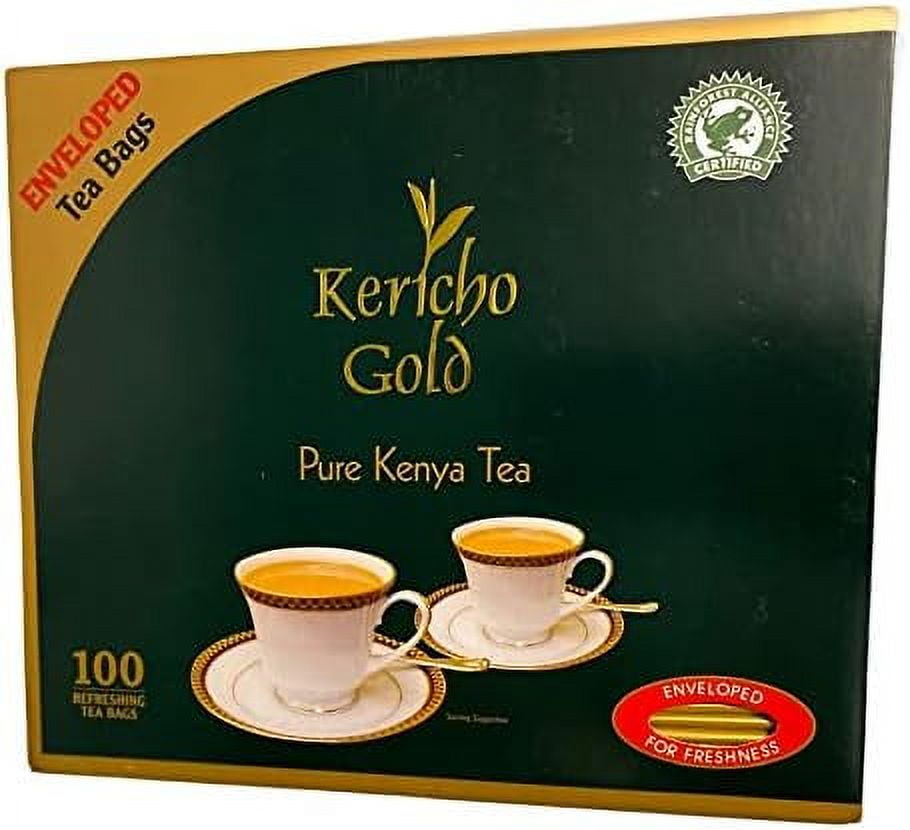 Kenyan Kericho Gold Enveloped Tea Bags (Kenya) - 200Gms /100 Tea Bags ...
