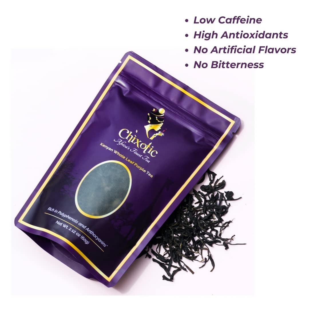 Kenyan Whole Leaf Purple Tea | Steamed | More Antioxidants than Green ...