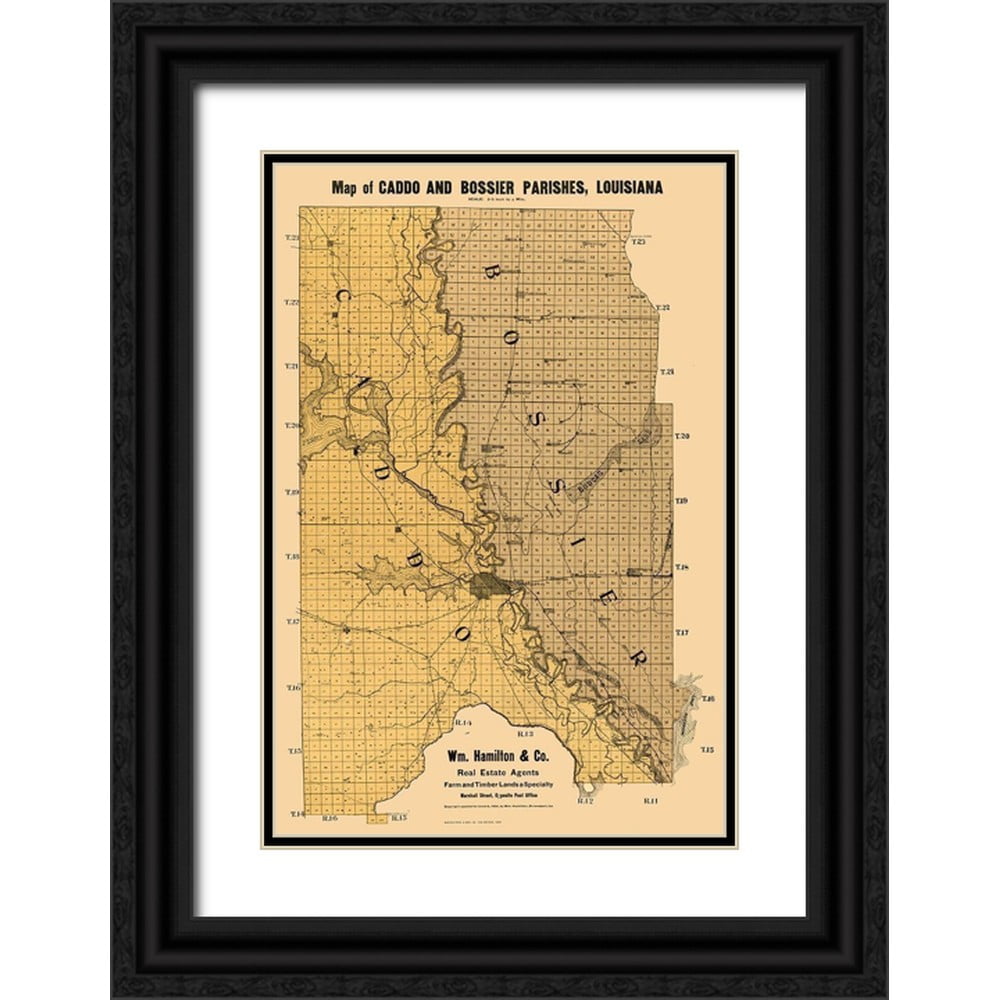 Kenyon 23x32 Black Ornate Wood Framed with Double Matting Museum Art ...