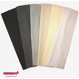 Kenz Laurenz Cotton Headbands, 6 Pack, Soft Stretch, Sweat Absorbent ...