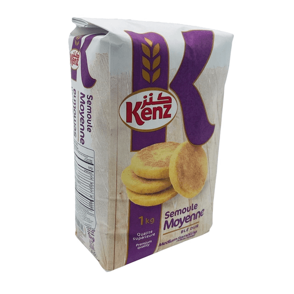Kenz Medium Grain Semolina Durum Wheat Flour 1 kg - Walmart.com