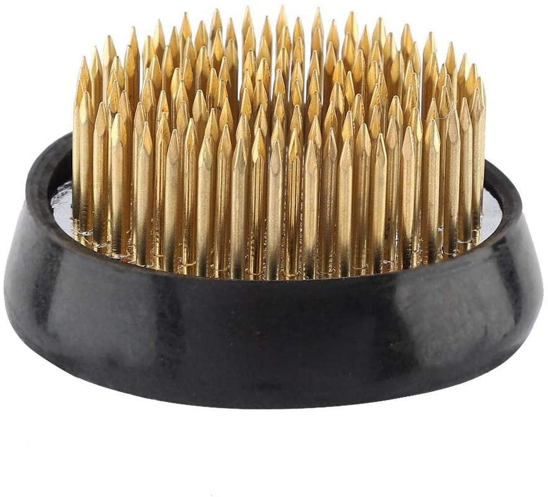 Kenzan Flower Frog Round Brass Needle Floral Arranging Pin Needle Holder Flower Decoration Fixed ...