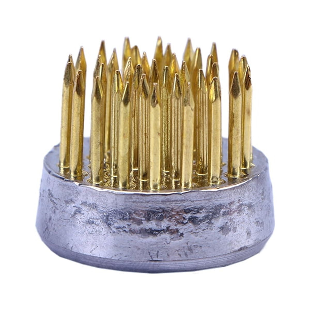WEAVILUX Flower Frogs Pin Holder Kenzan Brass 1Pcs - Walmart.com