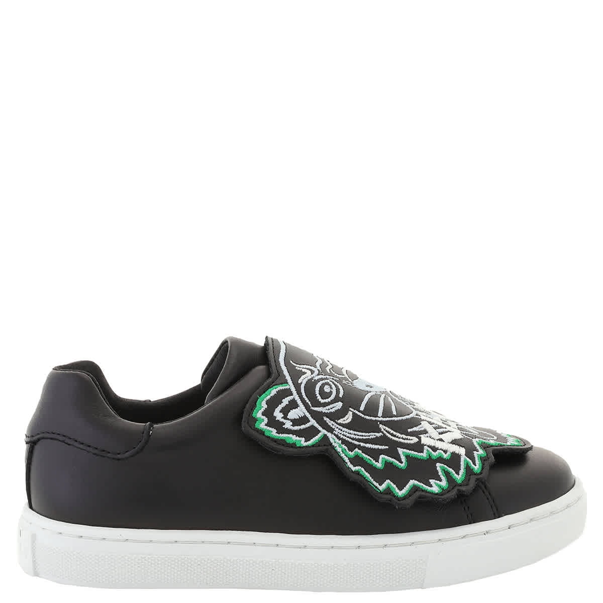Kenzo Kids Black Icon Tiger Slip-On Sneakers, Brand Size 30 (13 Little ...