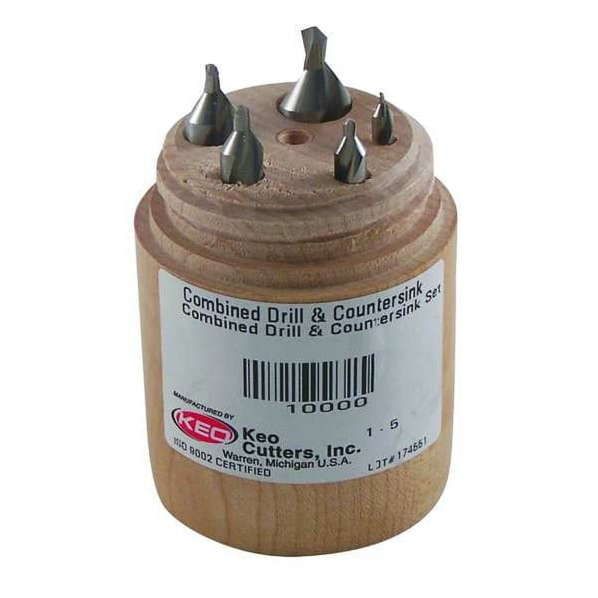 Keo Combined Drill & Countersink Set - Plain CO 906-000-003 - Walmart.com