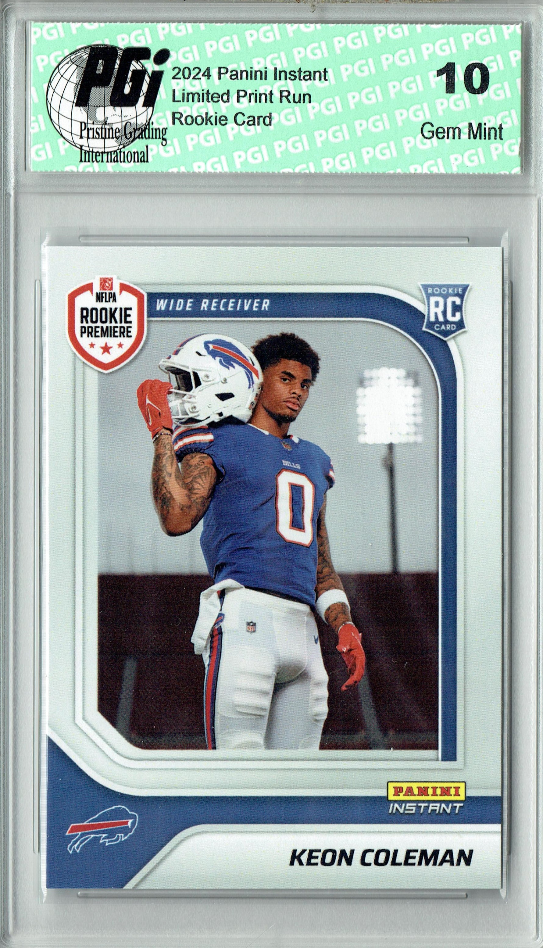 Keon Coleman 2024 Panini Instant #RPSFL-17 First Look Rookie Card PGI ...