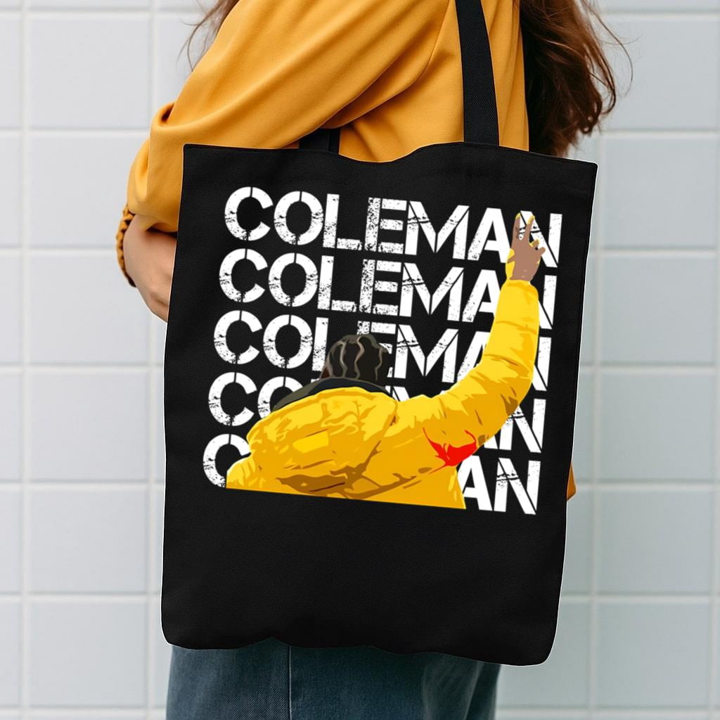 Keon Coleman, Text Player fight power Action Sport Fan Love T Bag Gift ...