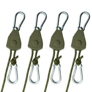 Colaxi Ratchet Pulley Rope Hanger Ratchet with Carabiners Heavy Duty ...