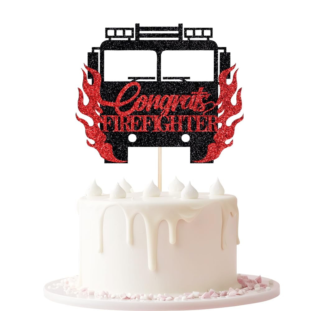 Keoysek Congrats Firefighter FEV6 Cake Topper, Congrats Grad/Future ...