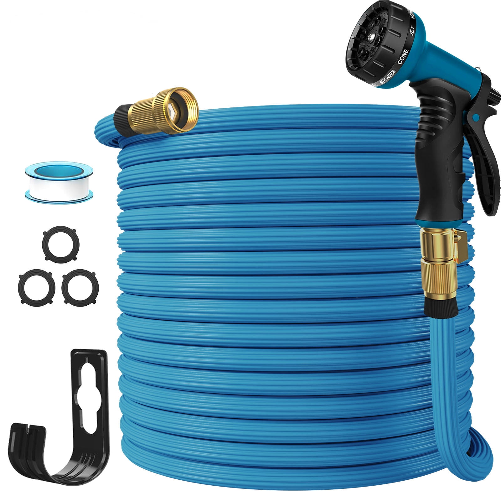 Kepagard 50ft Flexible Water Garden Hose, Lightweight, Expandable, Nano ...