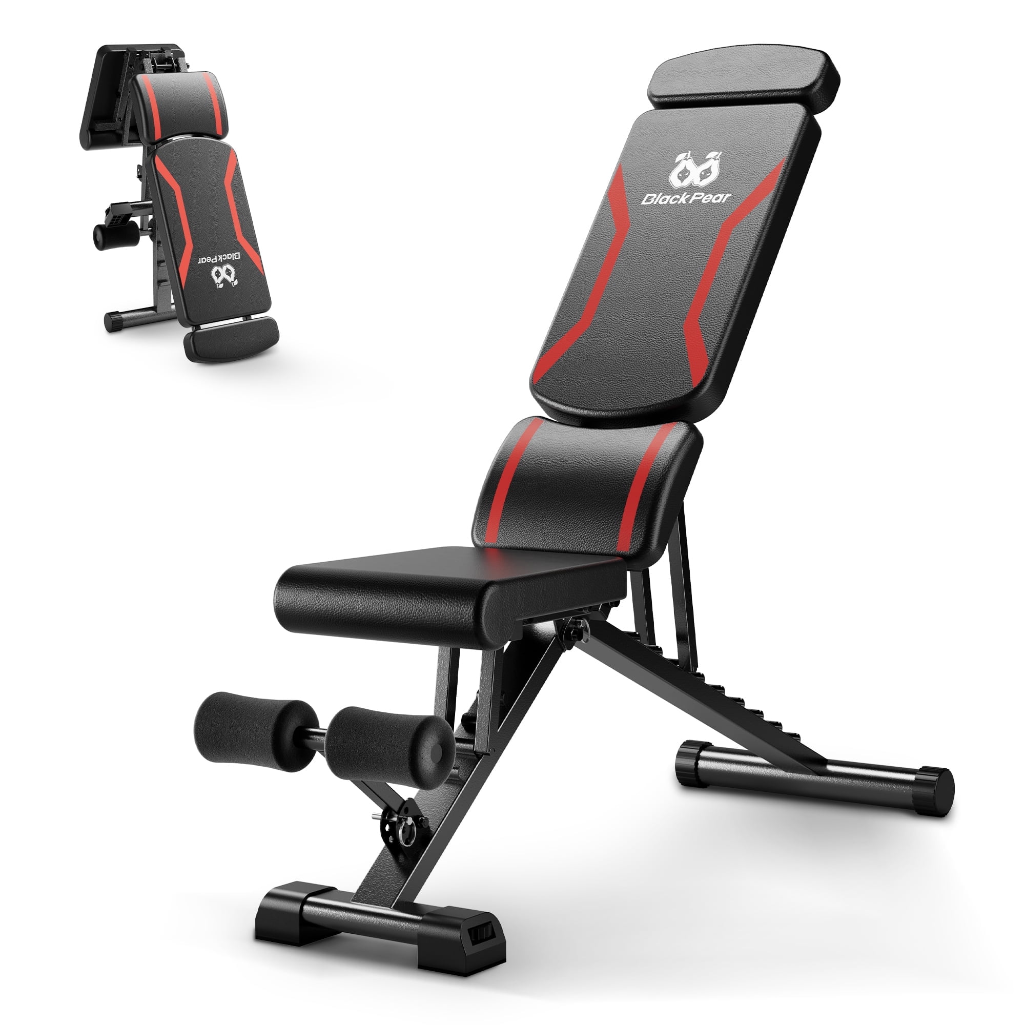 Kepane Adjustable Weight Bench for Home Gym with Headrest - Foldable Workout Bench Press, 800lb ...