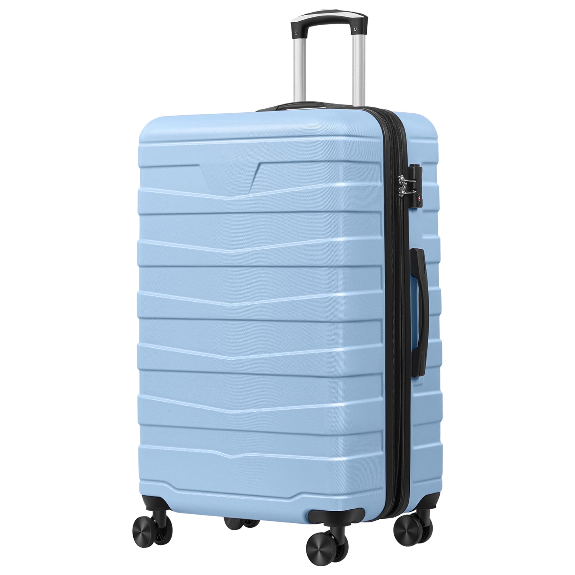 AMZFUN Carry On Luggage, Lightweight ABS+PC Hard Case Suitcase With 360 ...