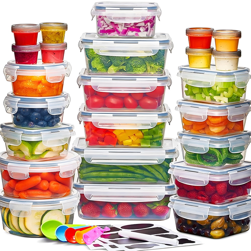 Kepeak 24 Pcs Airtight Food Storage Container Set with Lids , Leakproof ...