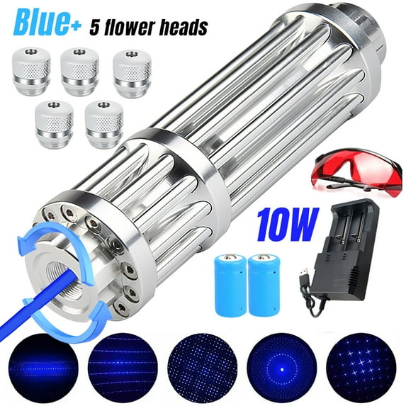 Kepeak Blue Laser Pointer with Adjustable Focus, Continuous Beam ...