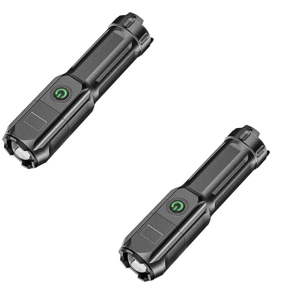 Kepeak Rechargeable LED Flashlight Tactical Police Super Bright Torch ...