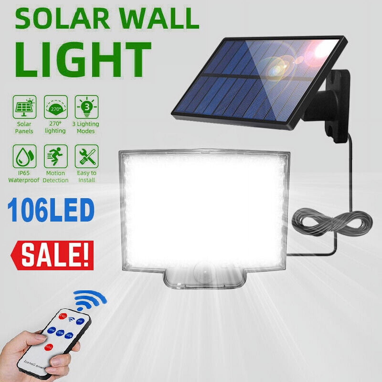 Kepeak Solar Wall Lamp, Waterproof Motion Sensor Lights Outdoor, 180 ...