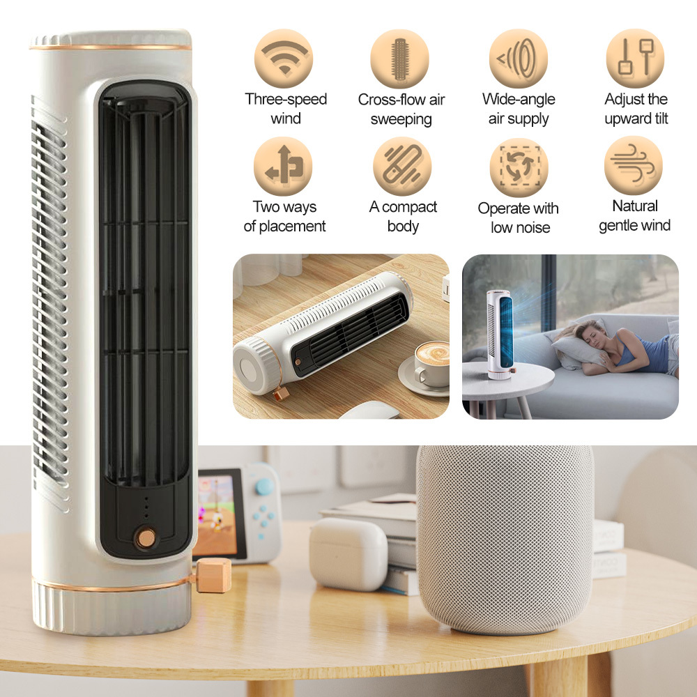 Kepeak Tower Fans 10",3 Speeds, LED Display, 8H Timer, Quiet Room Fan ...