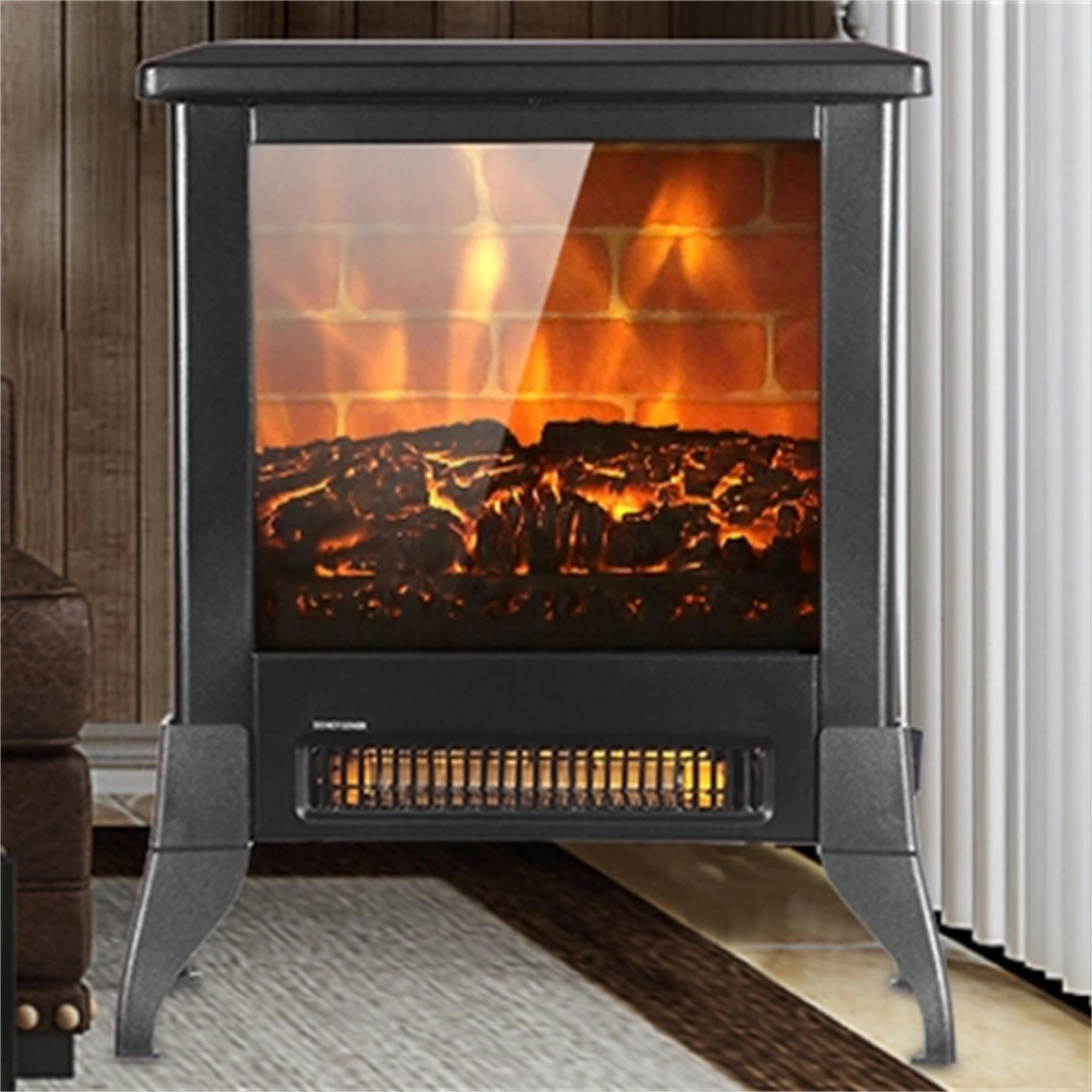 Kepooman 14" Freestanding Electric Fireplace, One With Ntc Temperature ...
