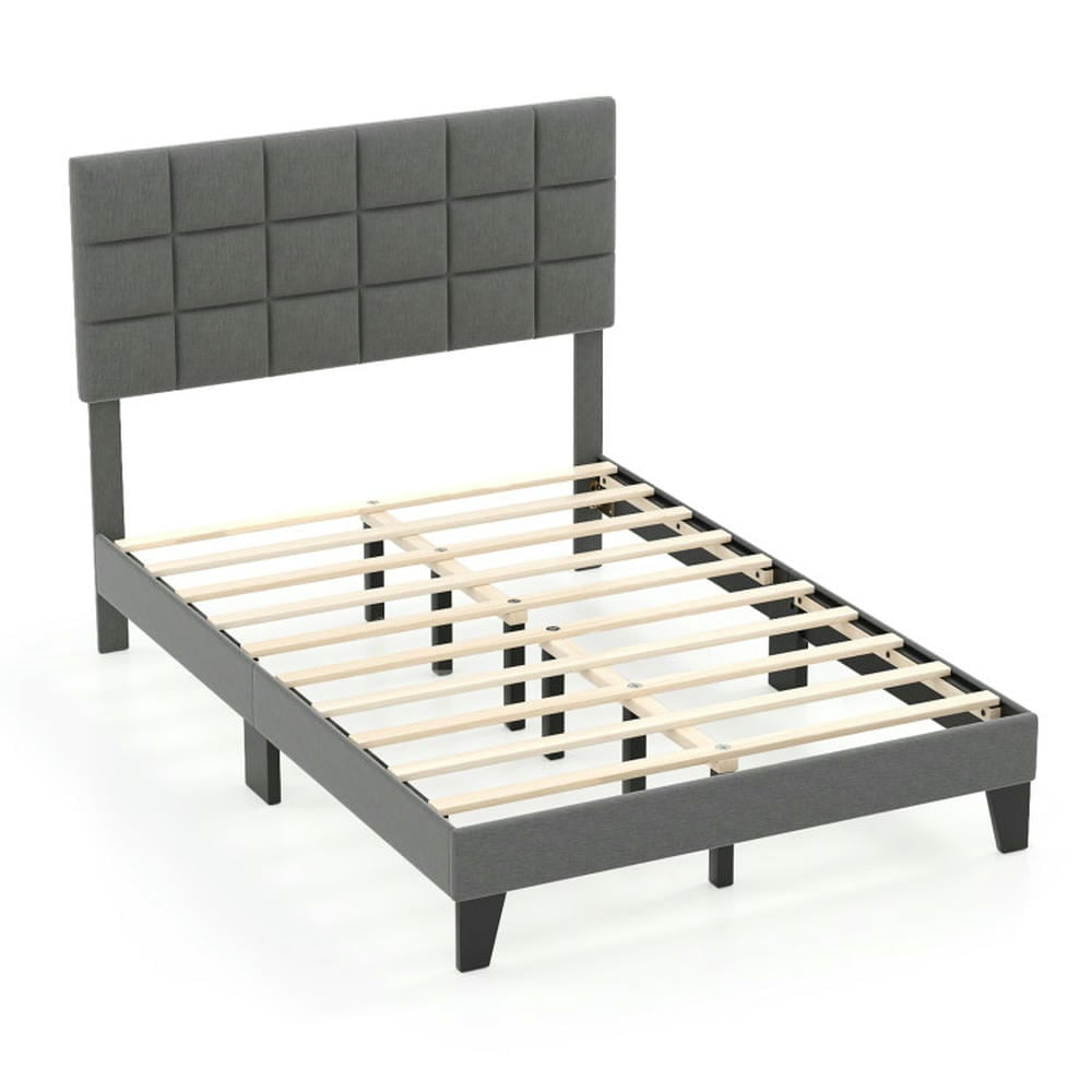 Kepooman Bed Frame, Bed Frame Mattress Foundation,Full Size Modern ...