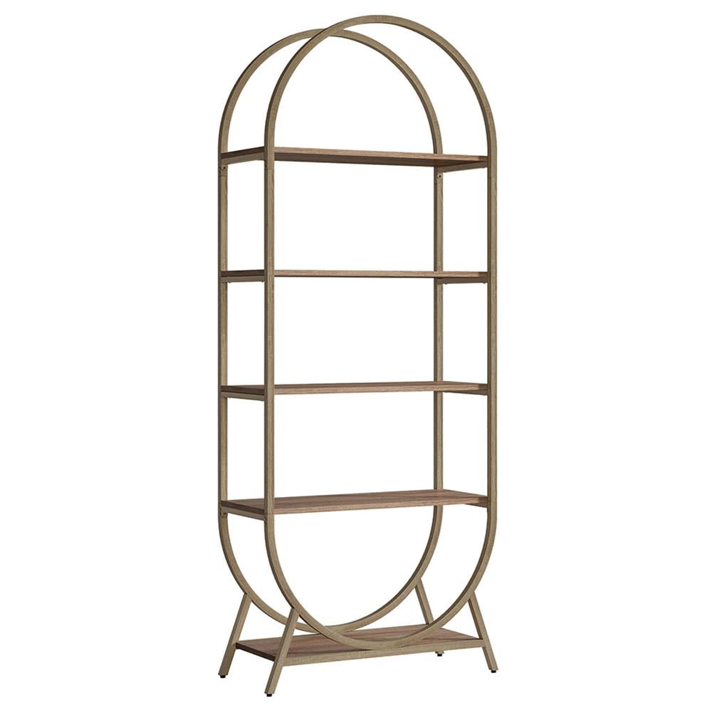 Kepooman Bookshelf, Bookcase Standing Shelf Unts,5-Tier Bookshelf, 70.8 ...