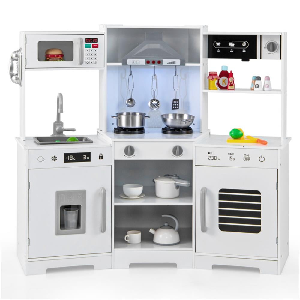 Kepooman Chefs Kids Kitchen Playset, Indoor/Outdoor Kitchenette ...