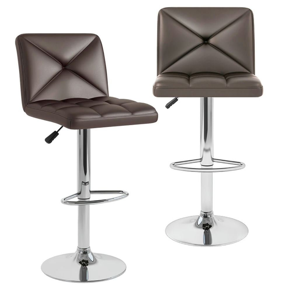 Kepooman Counter Bar Stools, Counter Stool,PU Leather Upholstered Bar ...