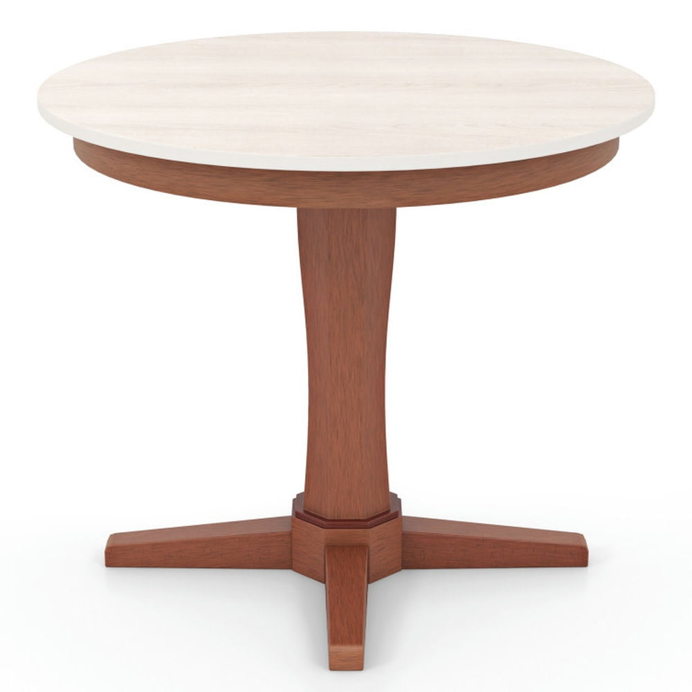 Kepooman Dining Table, Kitchen Table, 35 Inches Wooden Round Dining ...