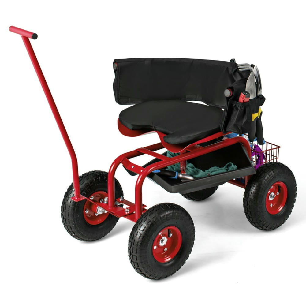 Kepooman Garden Wagon, Garden Cart,Rolling Garden Cart with Height ...