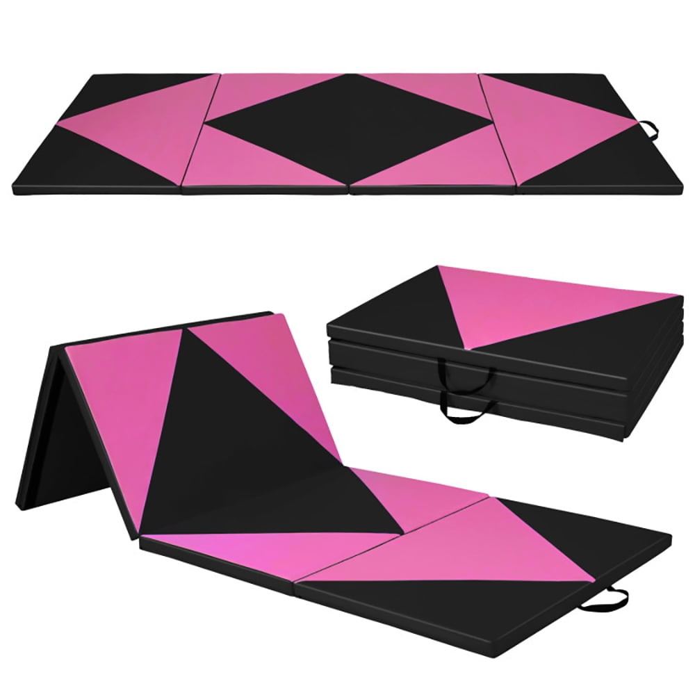 Kepooman Gymnastics Mat,Gymnastics Gym Exercise Aerobics Mats,4-Panel ...