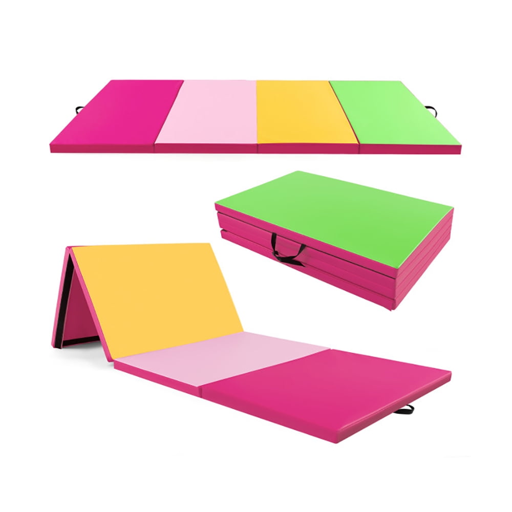 Kepooman Gymnastics Mat,Gymnastics Gym Exercise Aerobics Mats,4-Panel ...