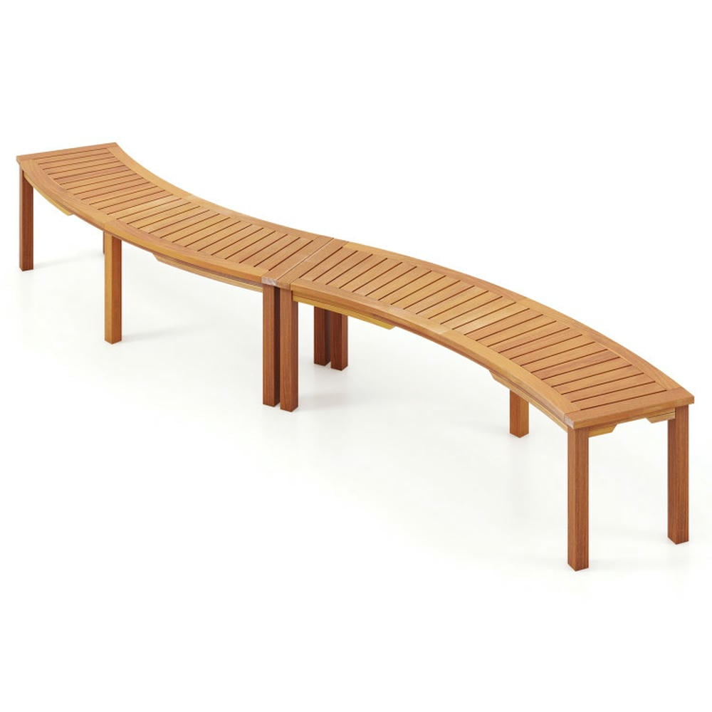 Kepooman Outdoor Bench Garden Bench, Outside Bench, Outdoor Curved ...