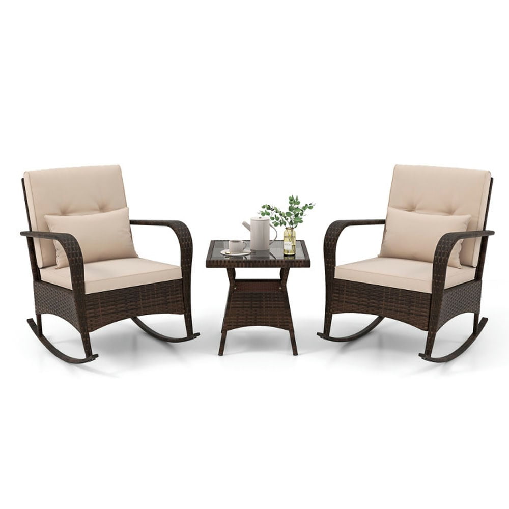 Kepooman Outdoor Conversation Sets,Patio Furniture Sets,3 Piece Outdoor ...