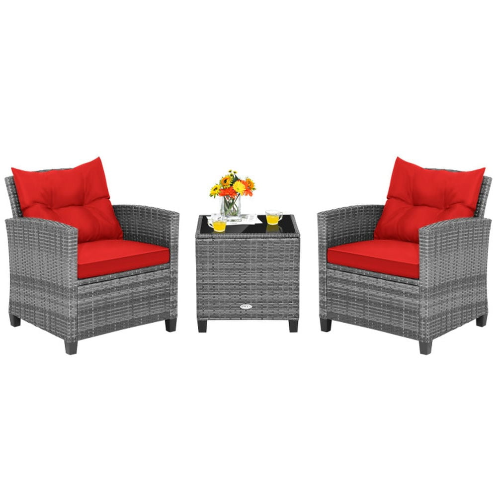Kepooman Outdoor Conversation Sets,Patio Furniture Sets,3 Pieces ...