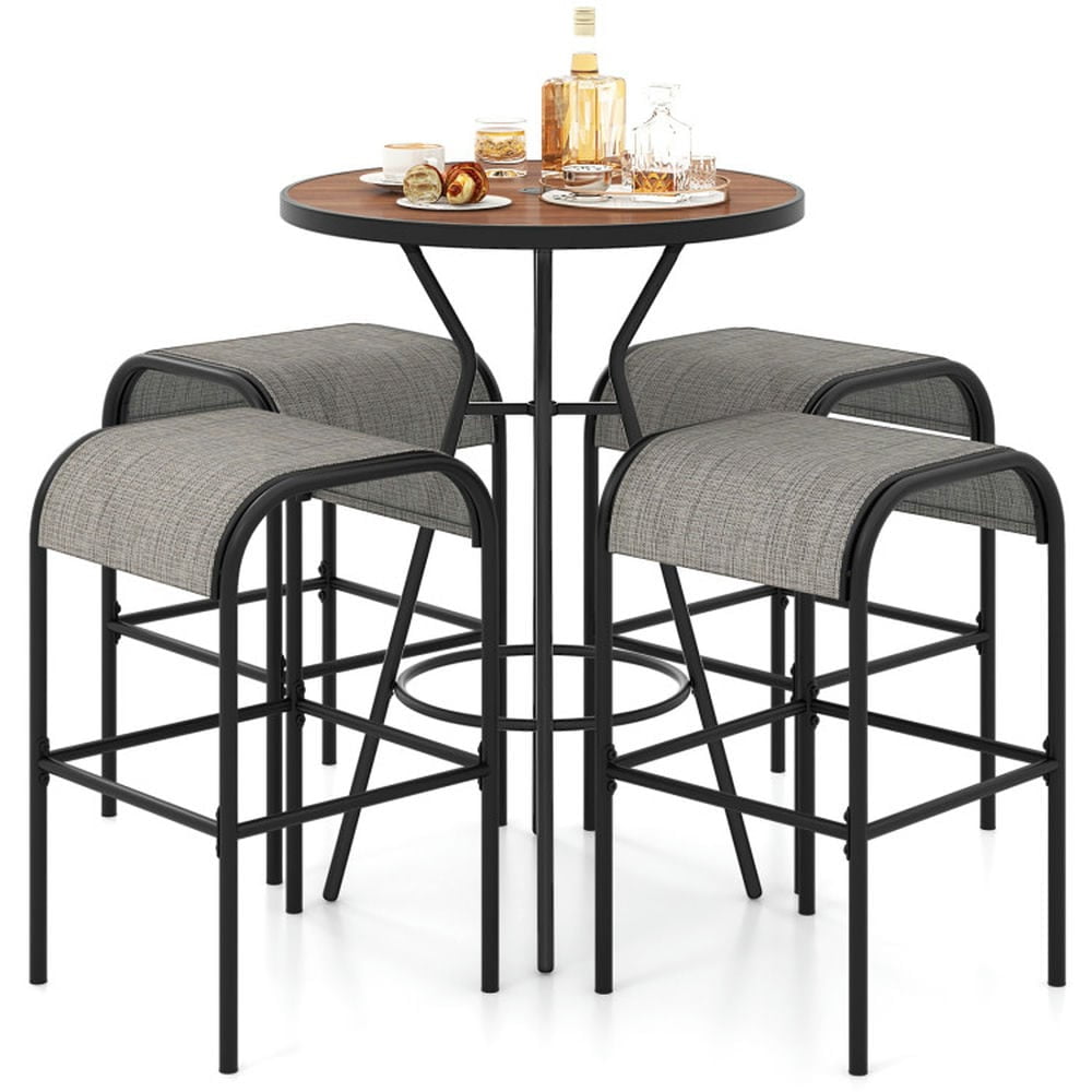 Kepooman Patio Bar Furniture,Outdoor Patio Furniture,5 Pieces Outdoor ...