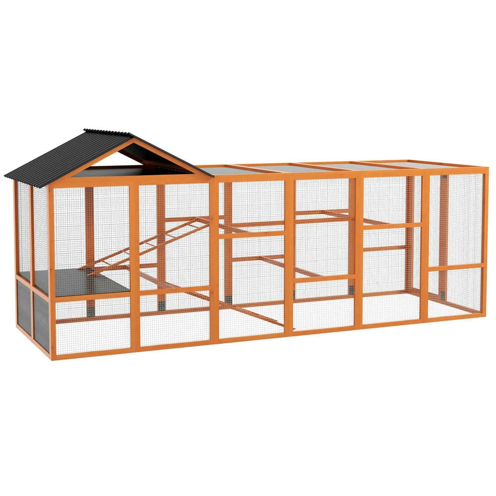 Kepooman Rabbit Hutch, Chicken Coop,Bunny Cage,Wooden Chicken Coop Run ...