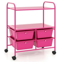 Novogratz Cache Metal Locker-Style Mobile Storage Cart, Hunter Green ...