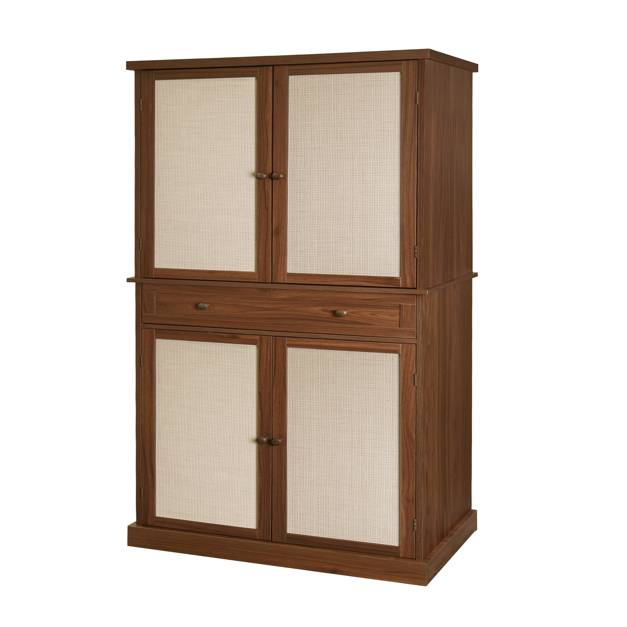 Kepooman Tall Storage Cabinet with Drawer and Doors, Wide Bathroom ...