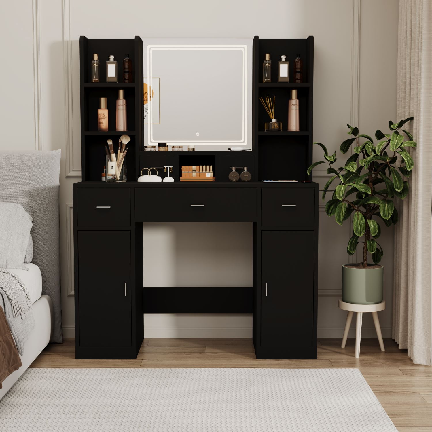 Kepooman Vanity Table, Vanity Desk,Newly designed smart mirror dressing ...