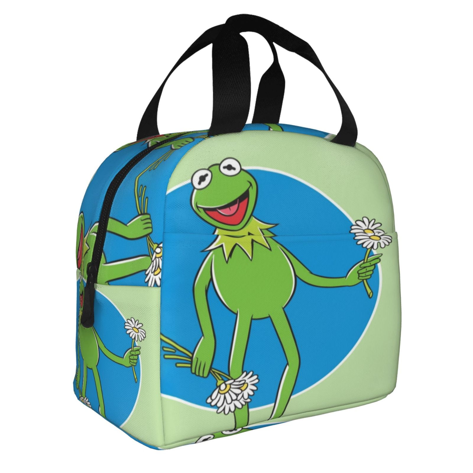 Ker-mit The Frog Lunch Bag Insulated Lunch Box Reusable Cooler Cartoon Lunch Tote Bag Picnic ...